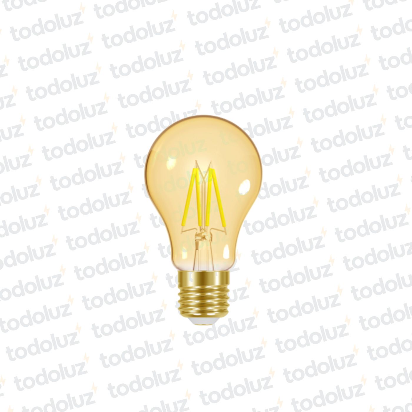 Lamp. Led Filamento Vintage Ambar A60 4W Dimerizable E27 220V Calido ...