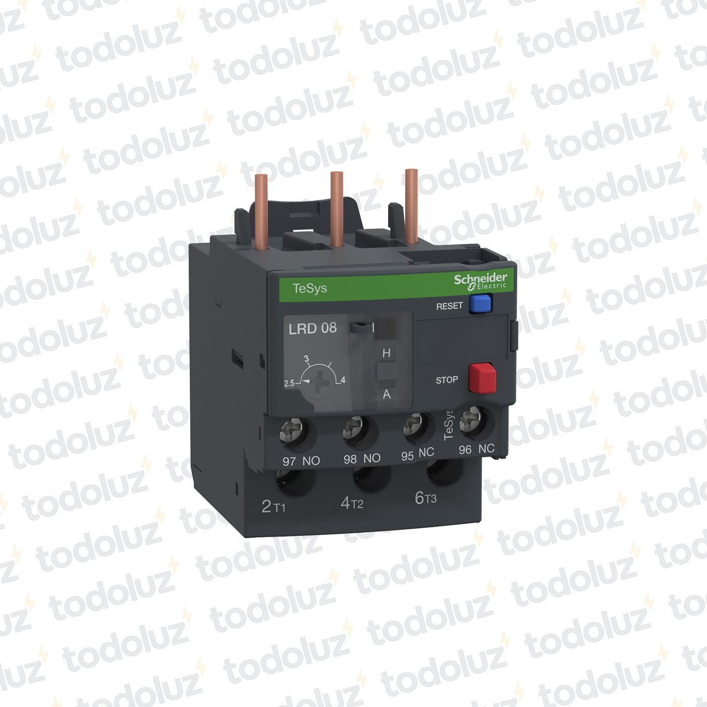 Rele Termico 3P 2.5-4A (p/ Contactor Mod. D-7) Schneider - todoluz