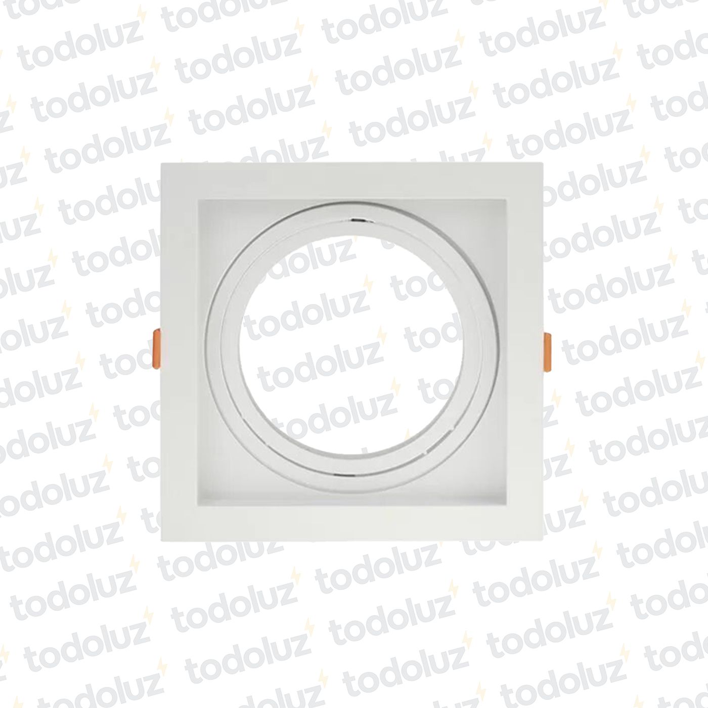 Spot Embutir Cuadrado Blanco Conecta AR111 1*GU10 - todoluz