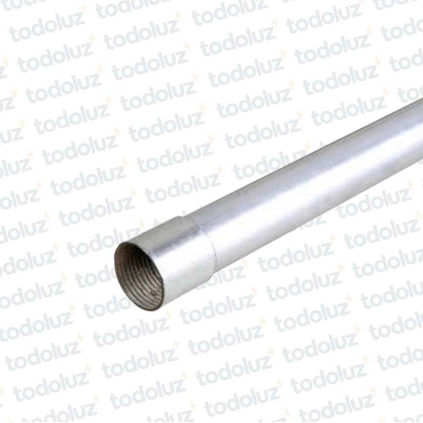 Caño Metalico Pre-Zincado 1/2´ Pesado (1.5mm) (x.Tira/3mts) - todoluz