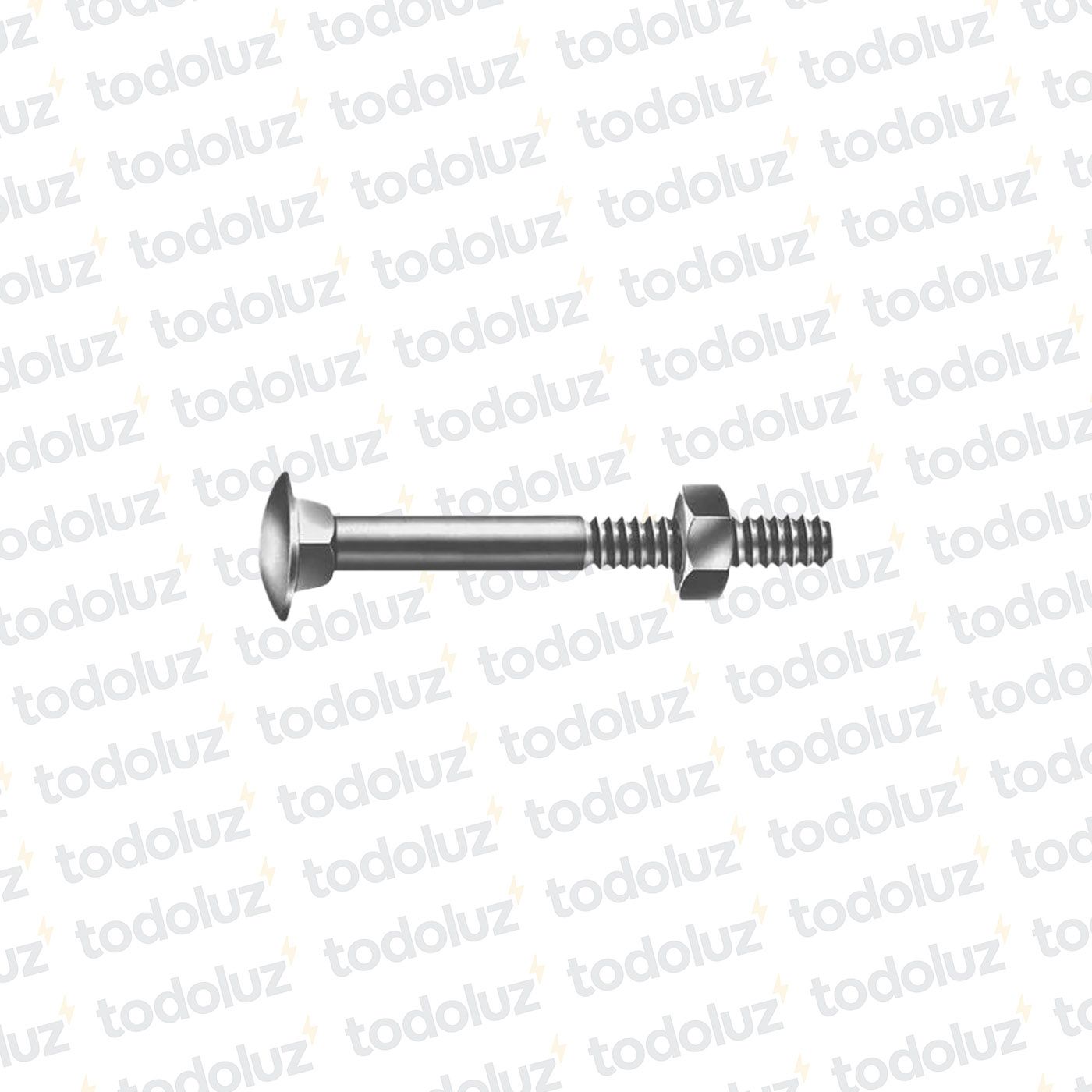 Bulon p/ Madera 5/16x2.1/2´ c/ tuerca - todoluz