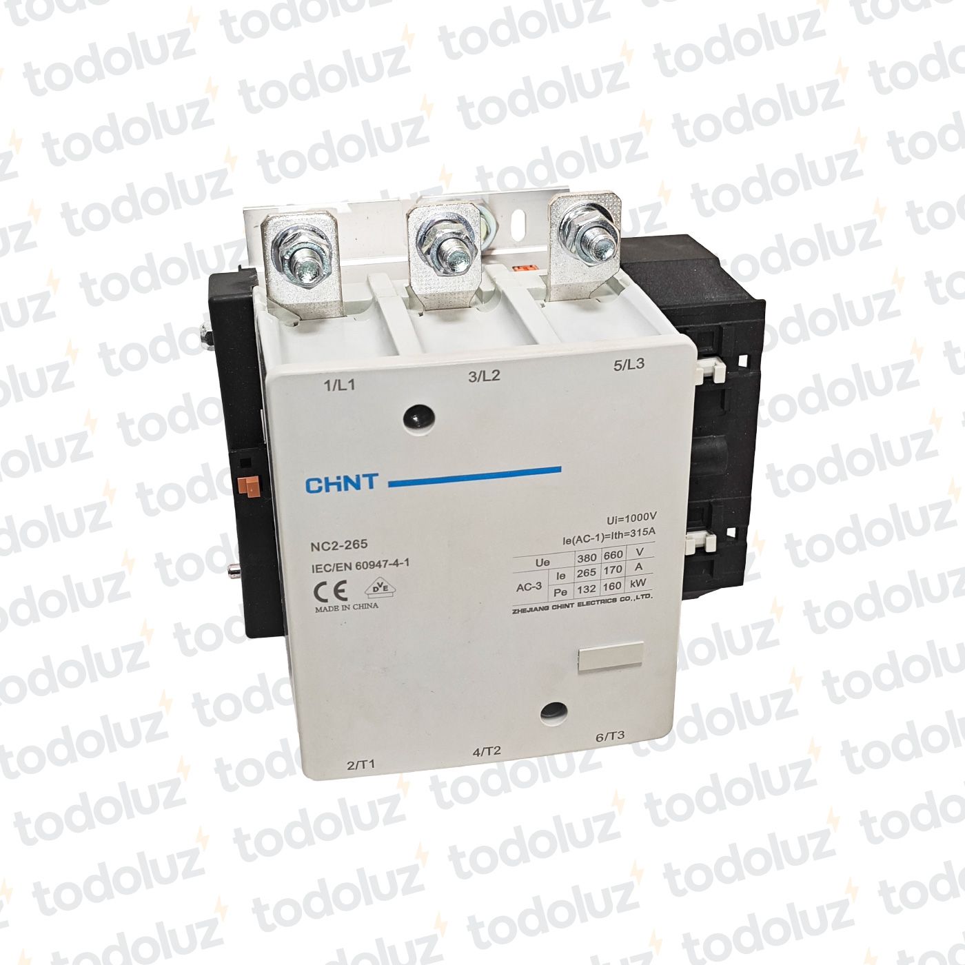 Contactor 265A/3P/132kW Bob.240Vac Mod.NC-2 Chint - todoluz