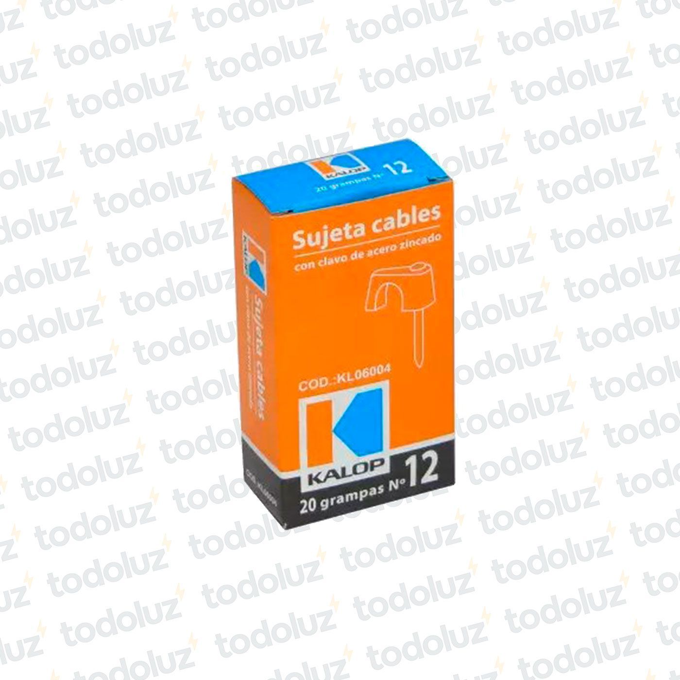 Grampa p/ cable N°12 (x.Caja/20unid) - todoluz